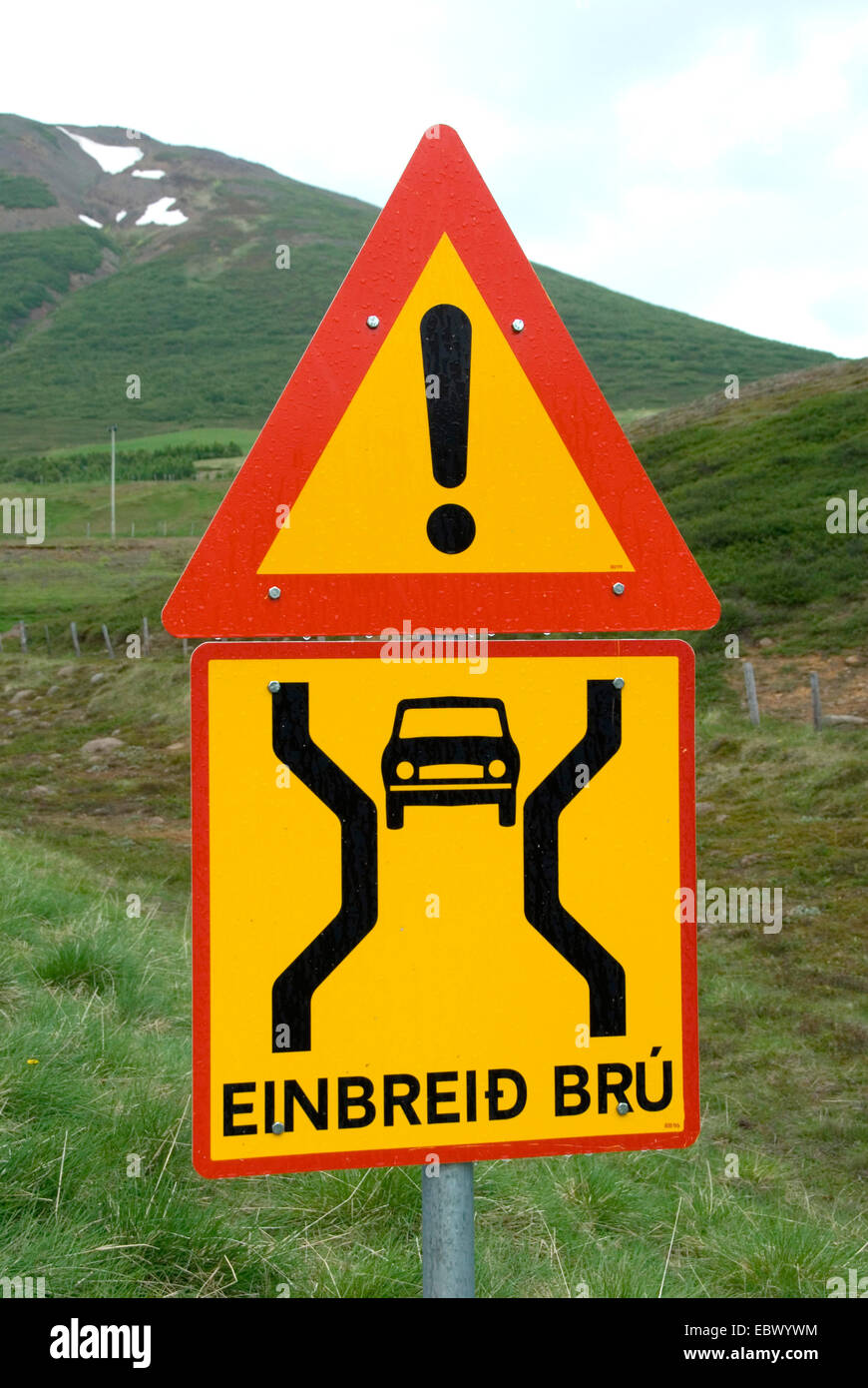 Icelandic traffic signs hi-res stock photography and images - Alamy