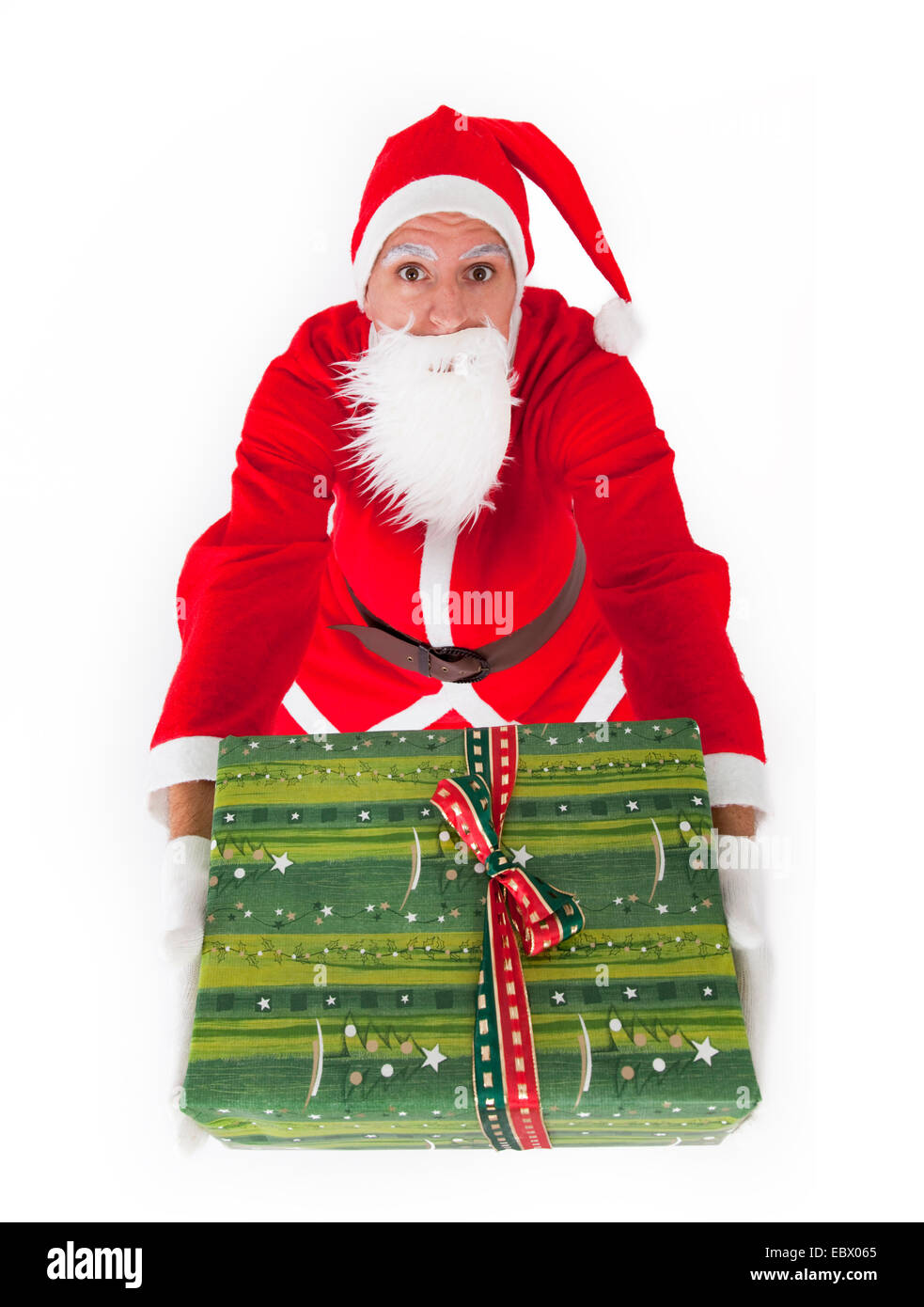 Christmas top view presents Cut Out Stock Images & Pictures - Alamy