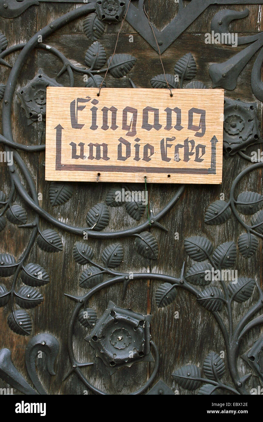 Entrance around the corner Stock Photo - Alamy