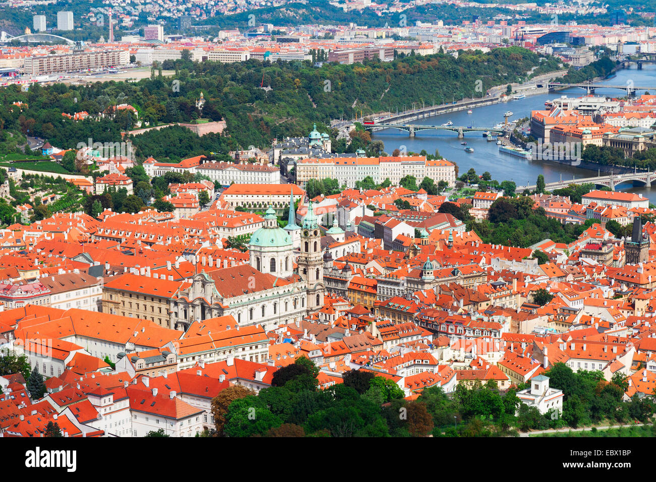 Prague from above Stock Photo - Alamy