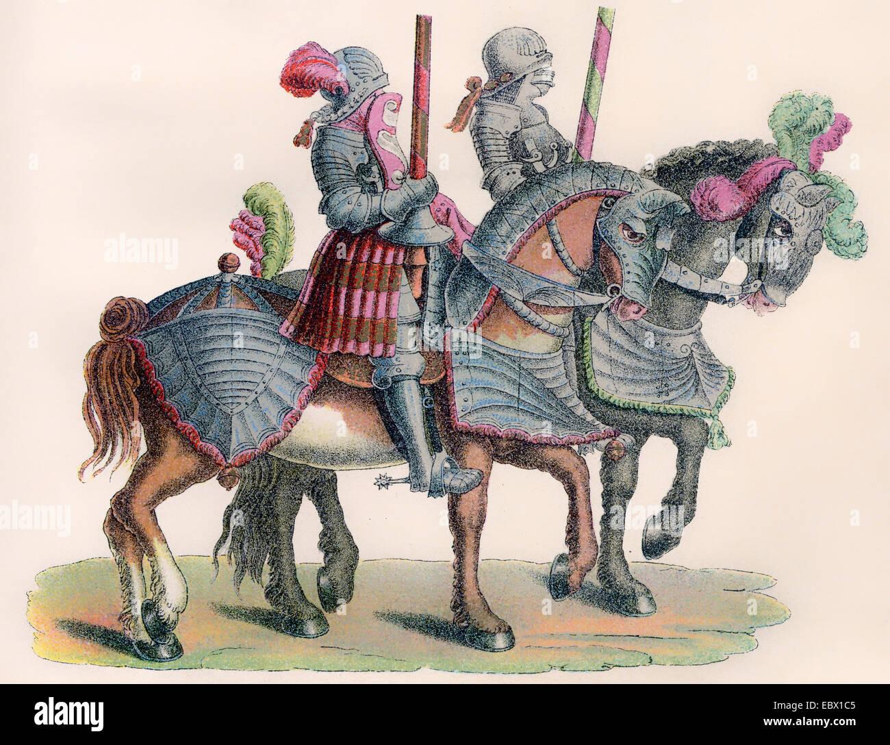 Knights' tournament by Hans Burgkmair, 1522, the triumphal procession ...