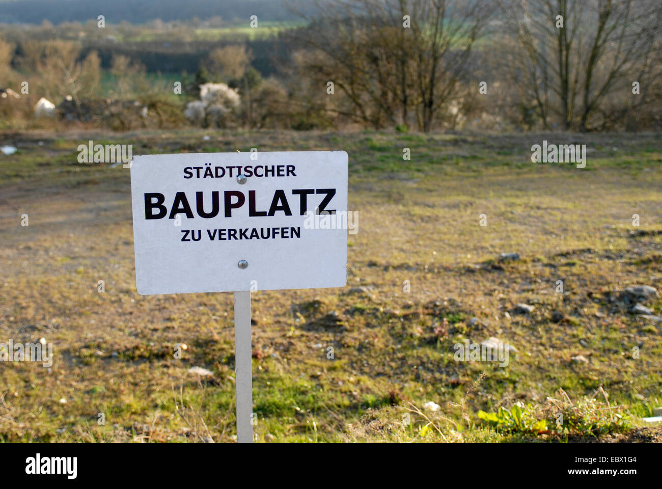 Development area with information sign hi-res stock photography and ...