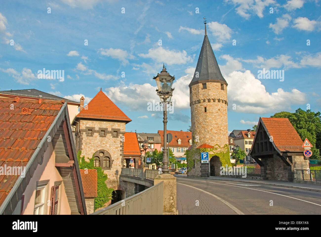 tower Hexenturm, Germany, Hesse, Bad Homburg Stock Photo - Alamy