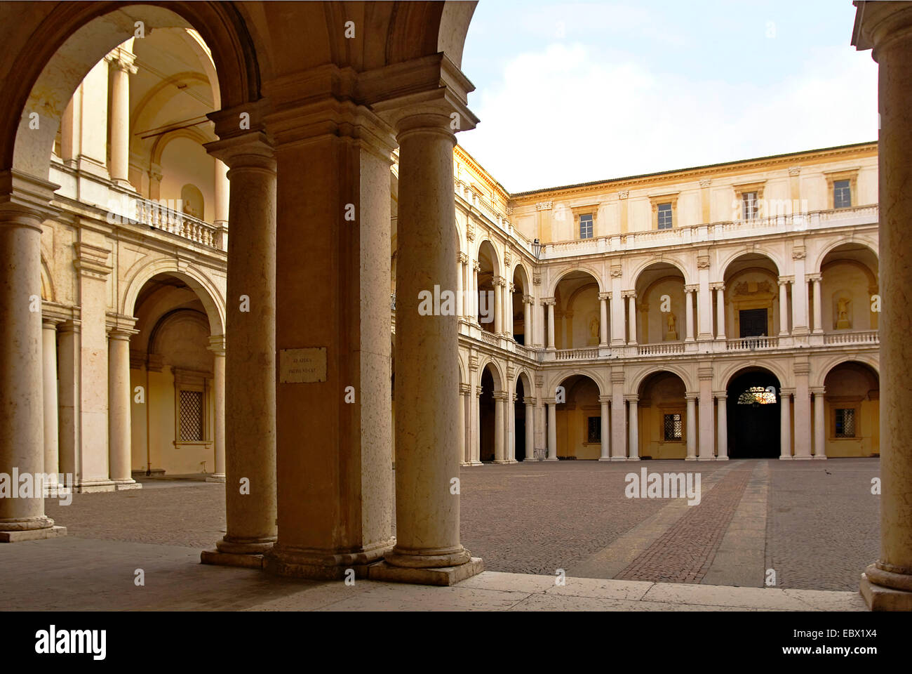 courtyard of Palazzo Ducale, Italy, Emilia Romagna, Modena Stock Photo ...