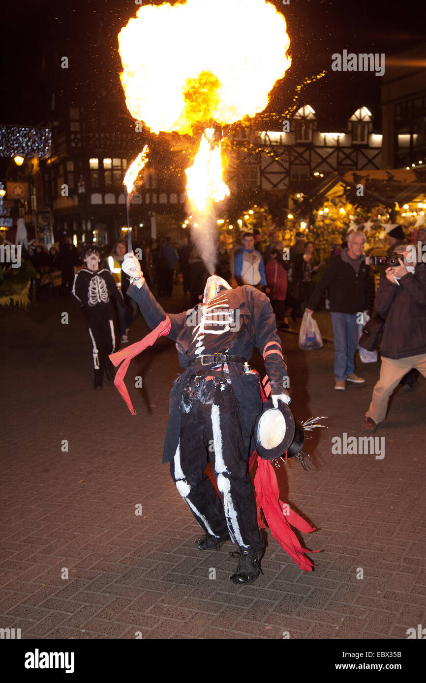 Chester, UK 4th December, 2014. Mid-Winter Watch Parade from Town Hall ...