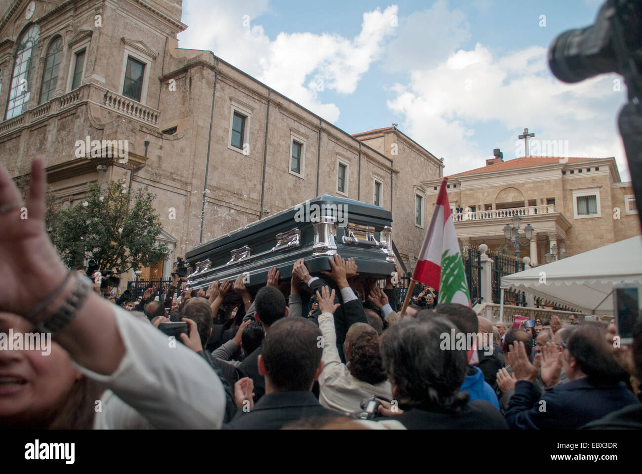 Jeanette Feghali SABAH funeral a Lebanese famous singer Stock Photo - Alamy