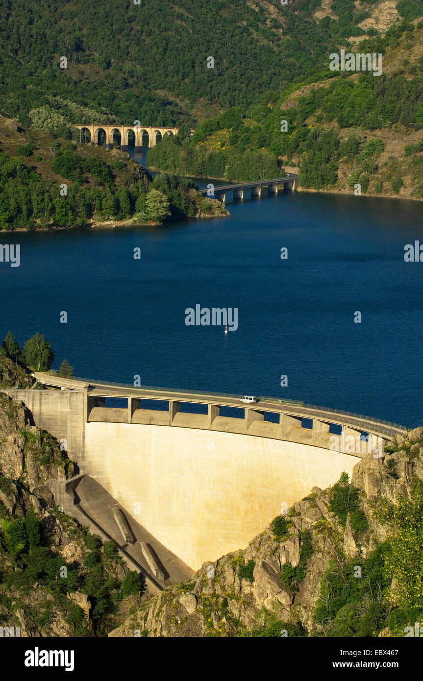 dam and lake of Villefort, France, Lozere, Villefort Stock Photo - Alamy