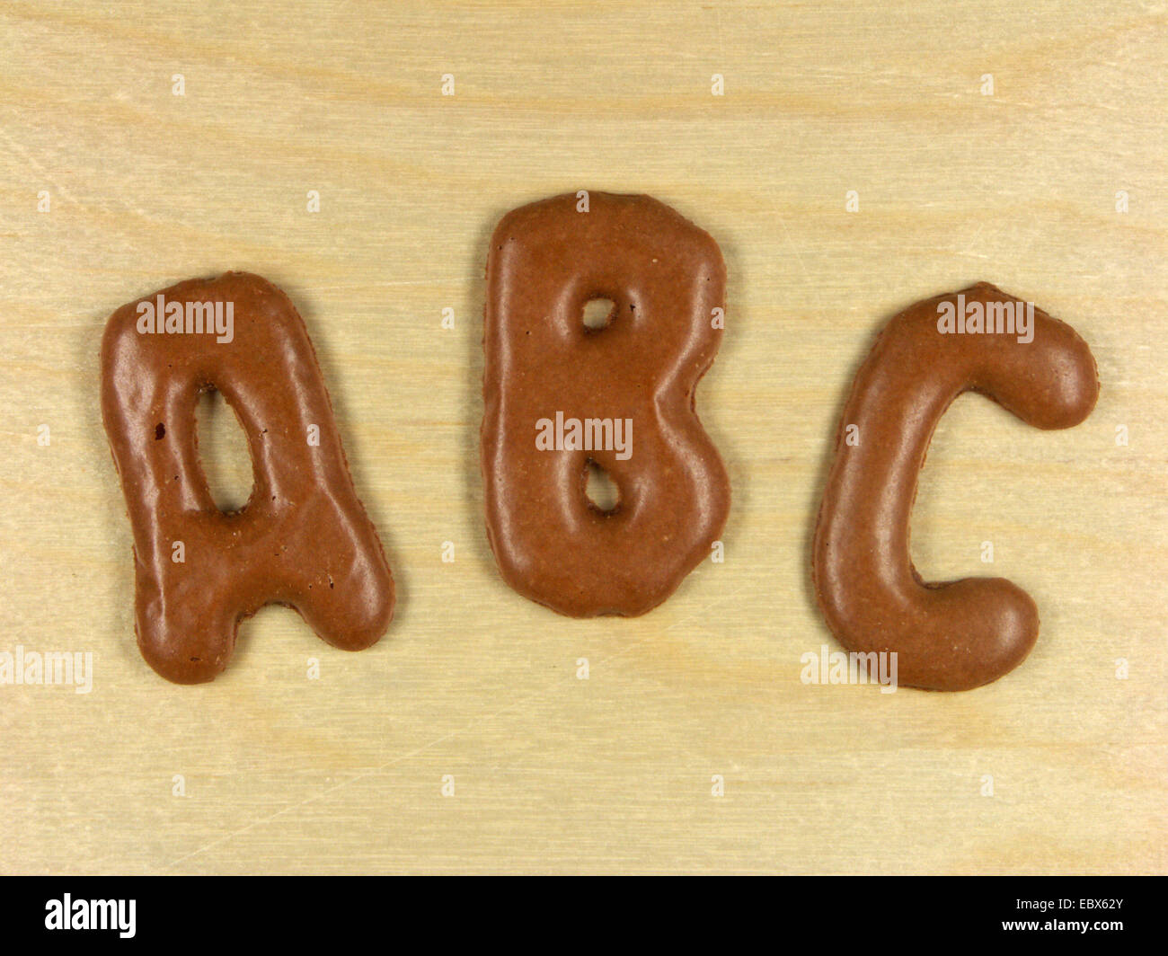 ABC-symbol with cookies Stock Photo - Alamy
