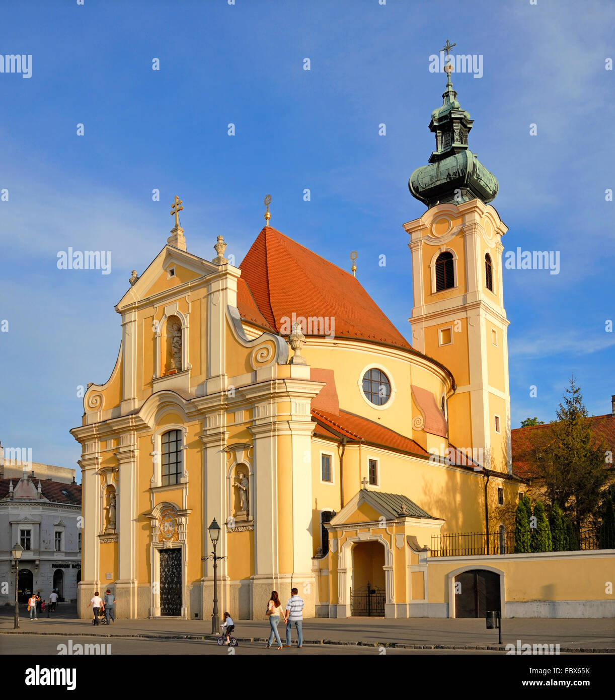 Gyor, W Transdanubia, Hungary. Carmelite Church (Early Italian Baroque ...