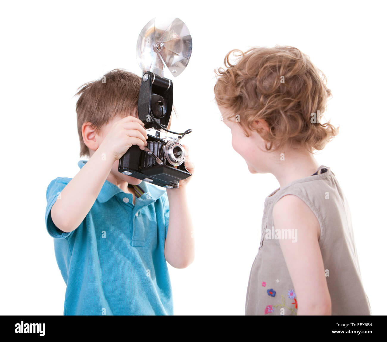 Kids taking pictures Cut Out Stock Images & Pictures - Alamy