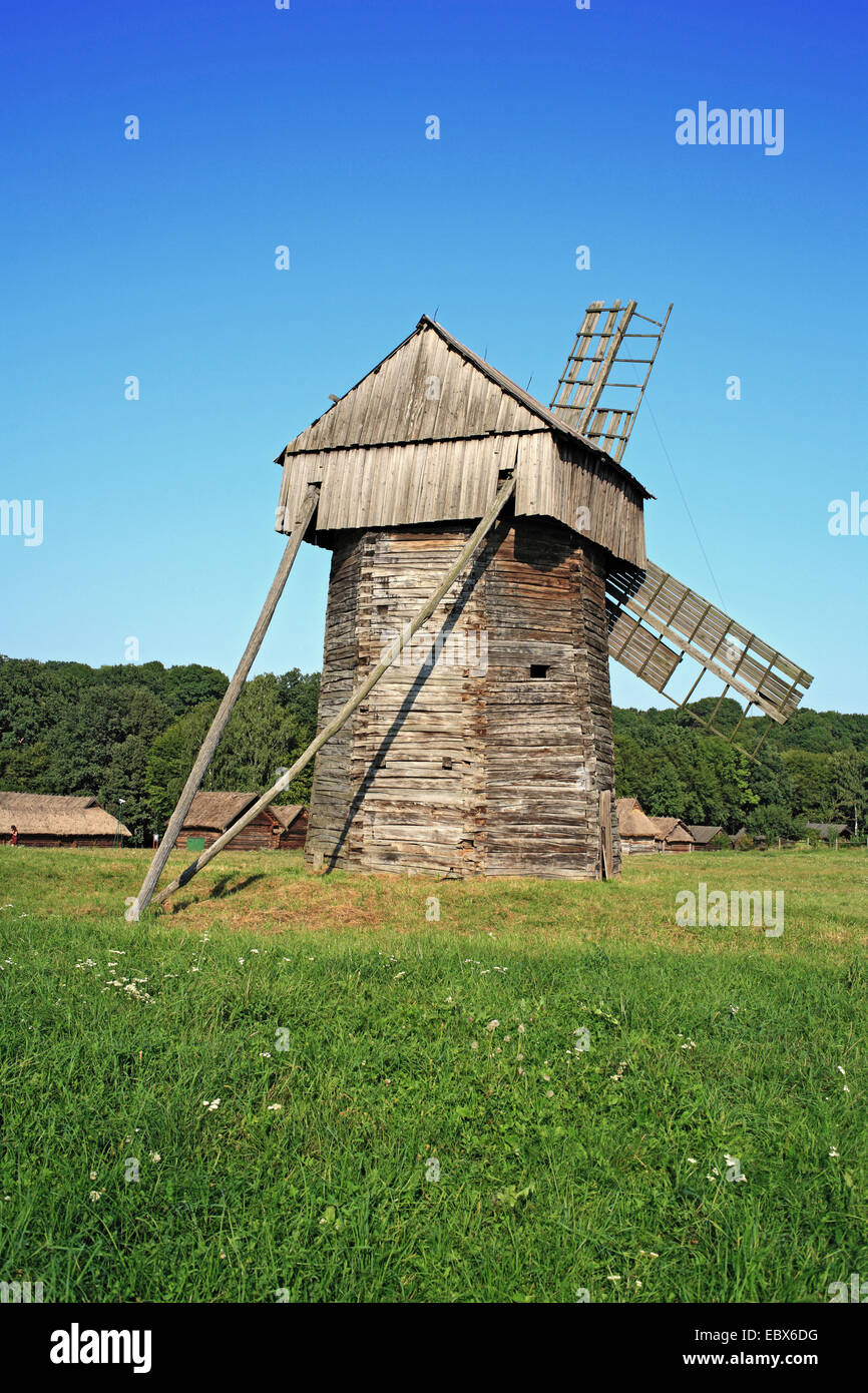 Wooden windmill, Pirogovo (Pyrohiv), Open air museum of national ...