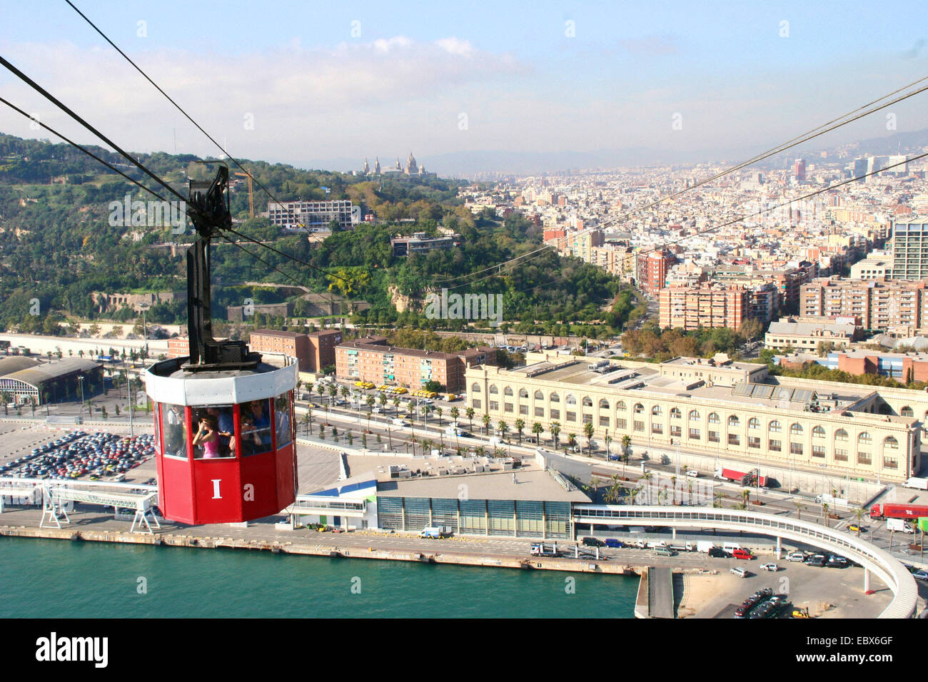 Funicular over barcelona hi-res stock photography and images - Alamy