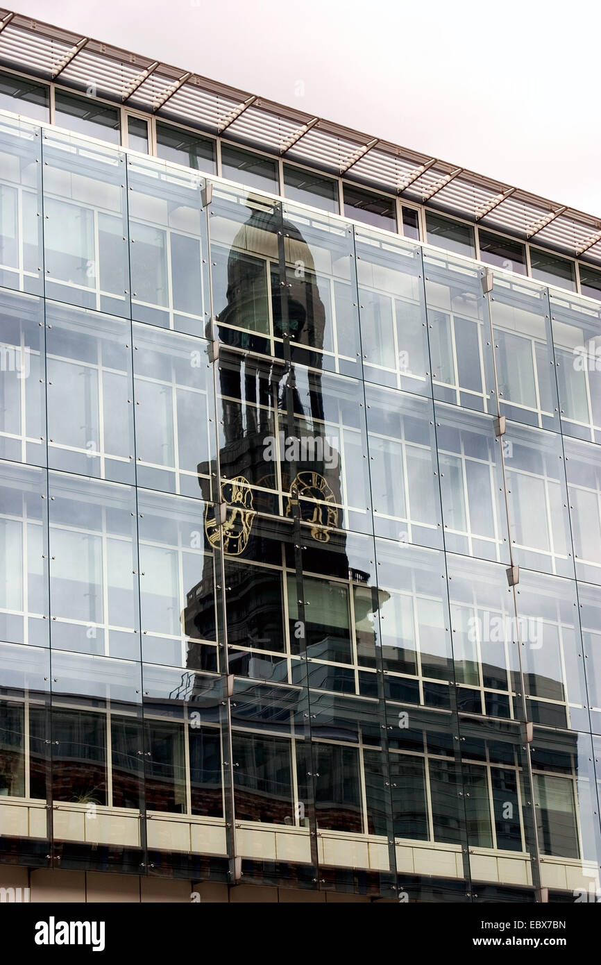 reflexion of the Michel, Germany, Hamburg Stock Photo - Alamy