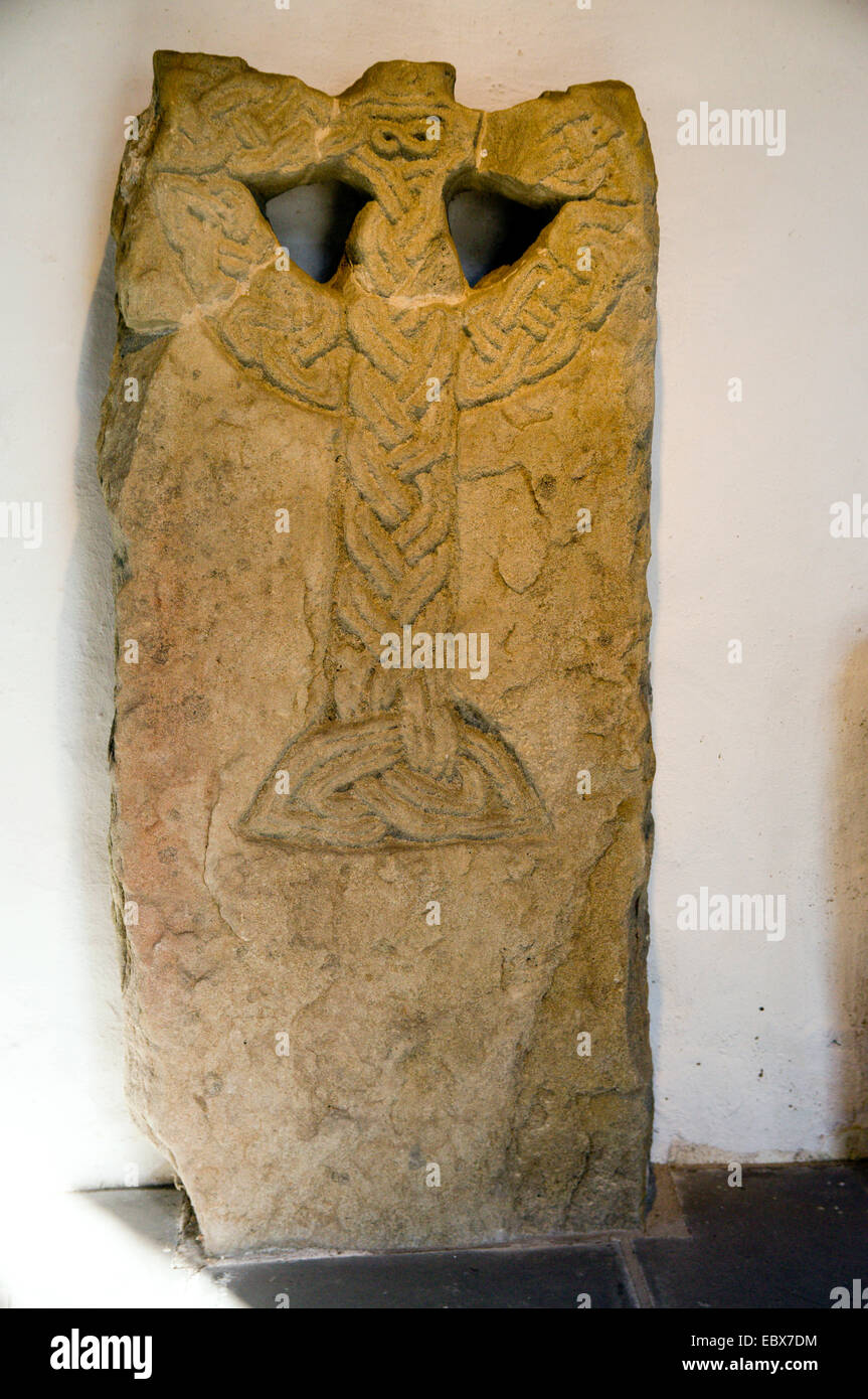 Crux Christi plaitwork cross slab 9/10th Century, Margam Stones Museum ...