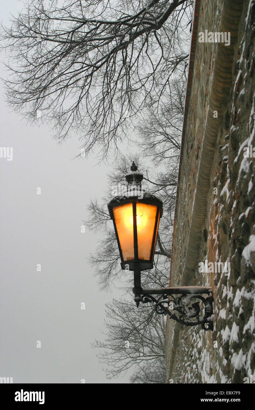 street lamp with snow Stock Photo - Alamy