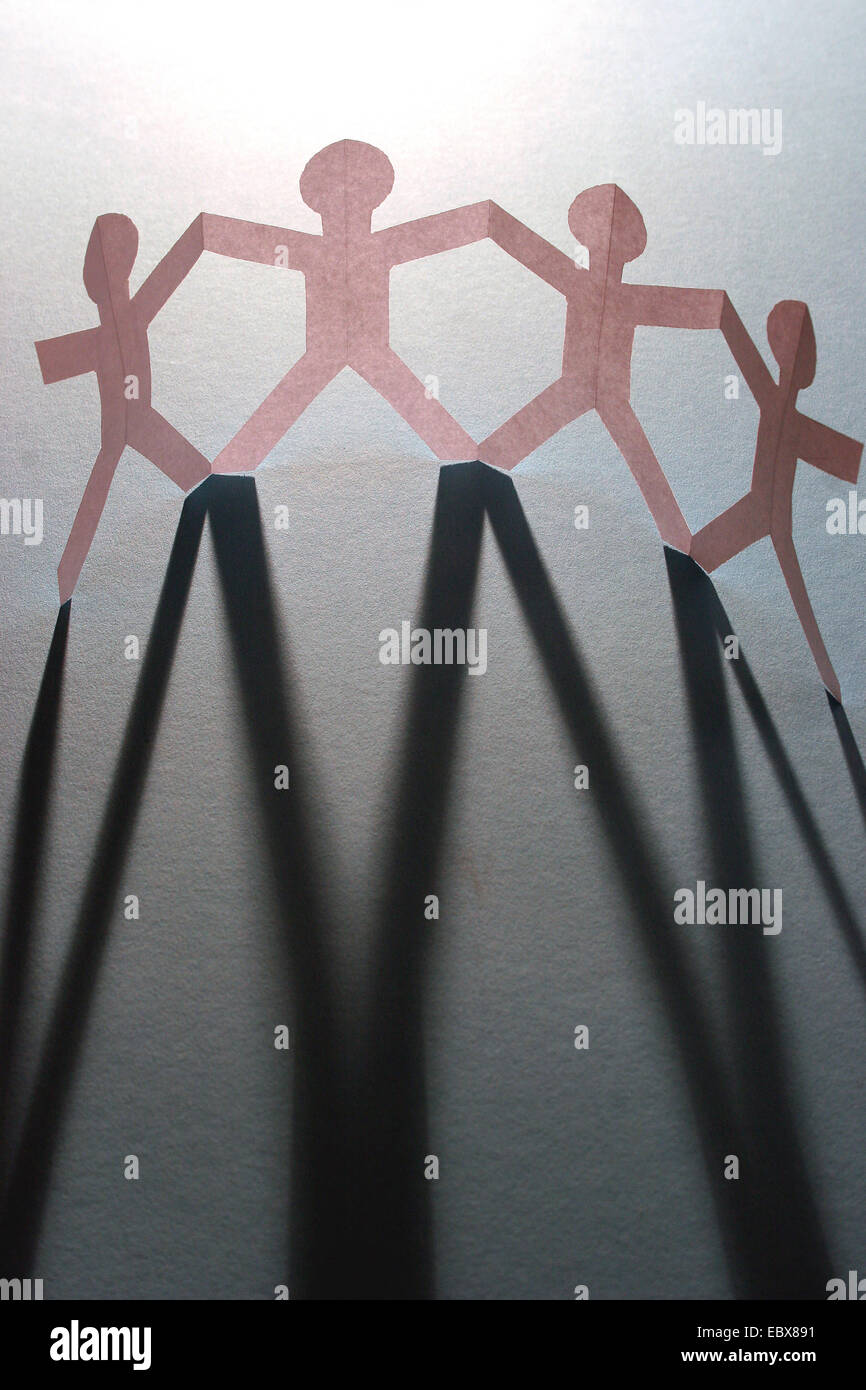 team made of paper Stock Photo - Alamy