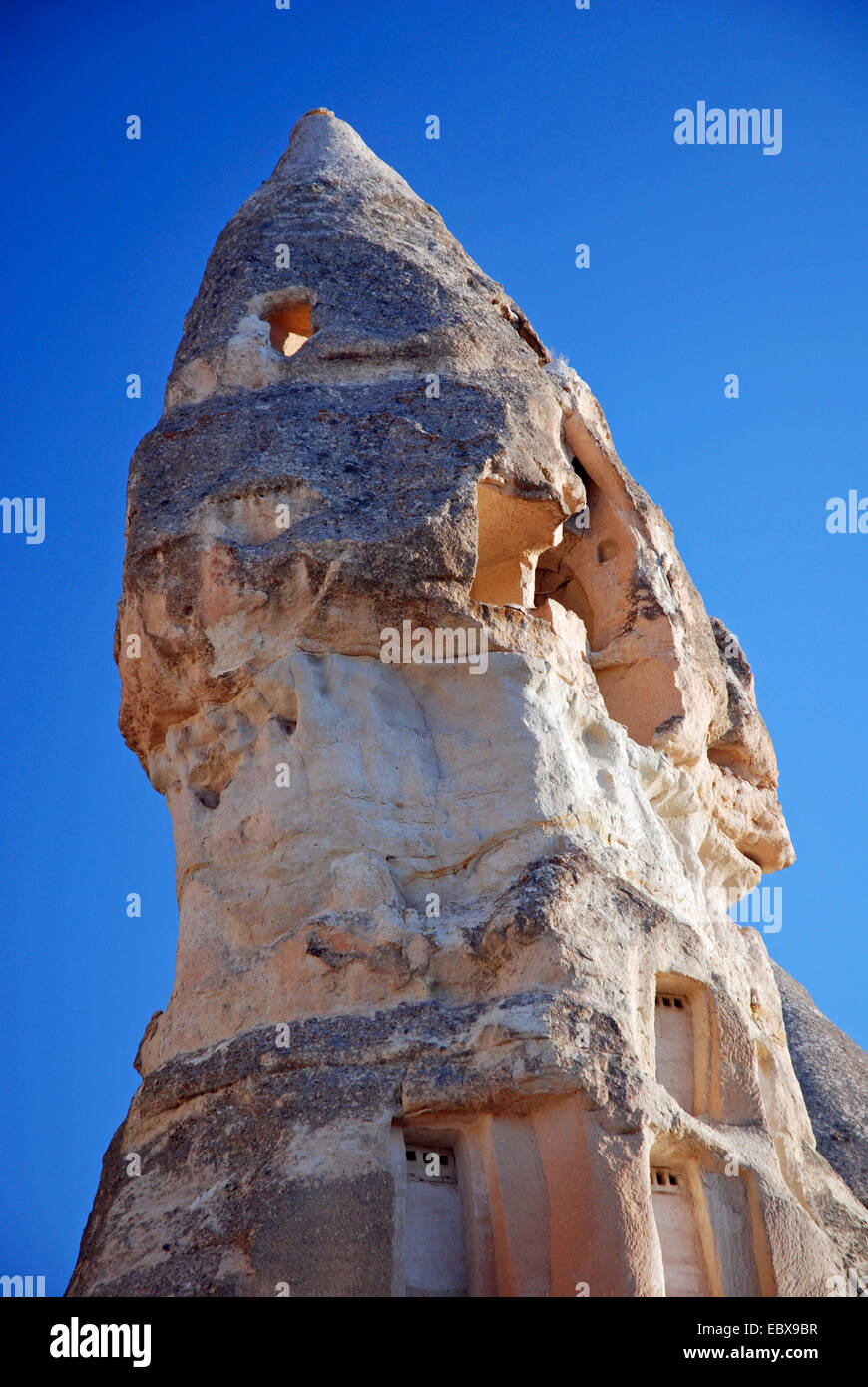 weathered and eroded tuff formation , Turkey, Anatolia, Cappadocia ...