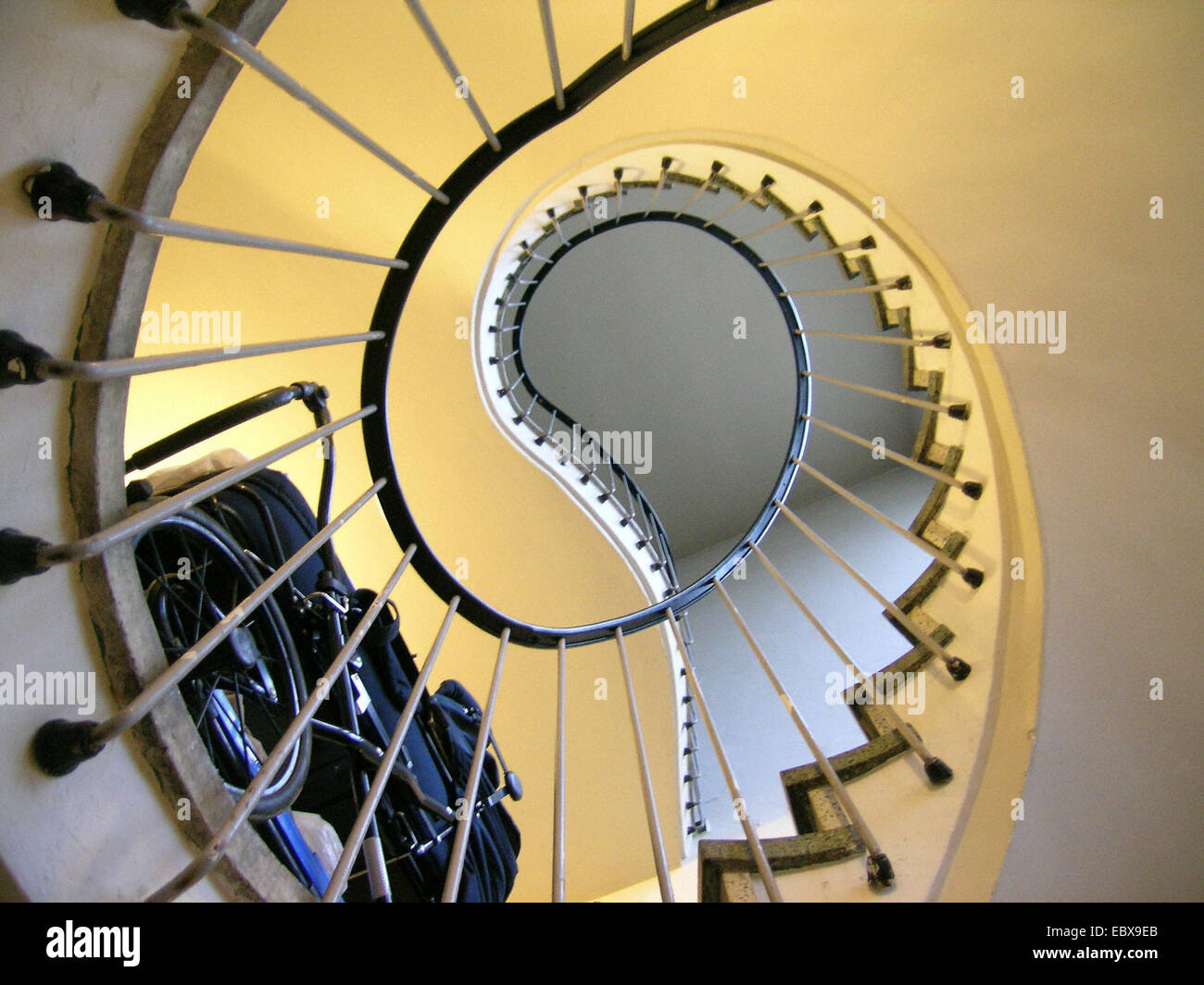 Spiral staircases horizontal hi-res stock photography and images - Alamy