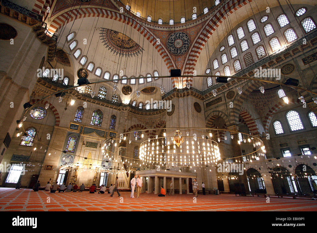 interior view of the mosque, Turkey, Istanbul Stock Photo - Alamy