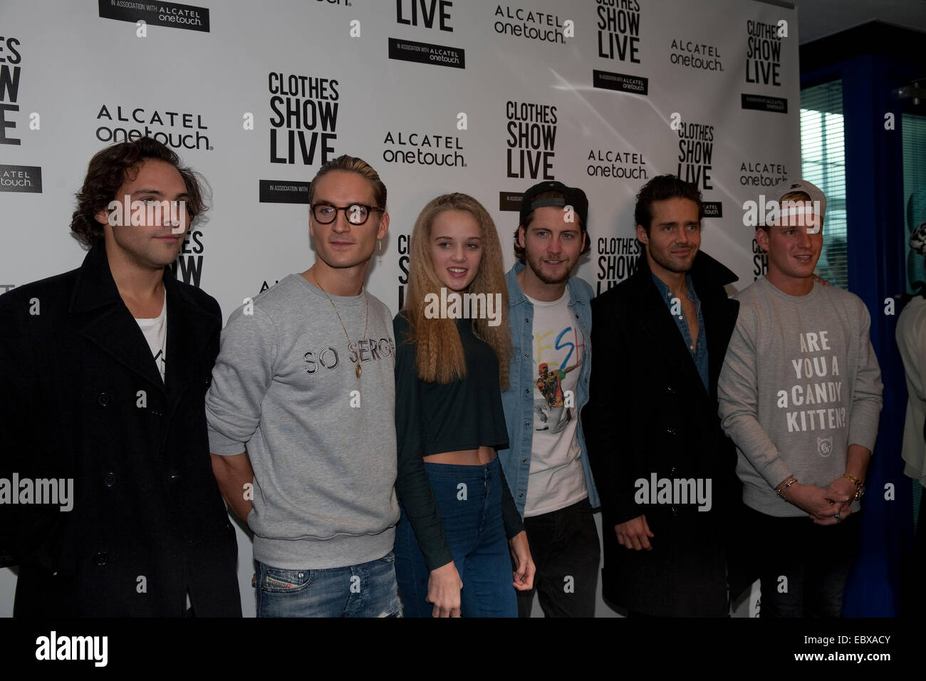 Celebrities attend the Clothes Show Live 2014 which opened at the NEC ...