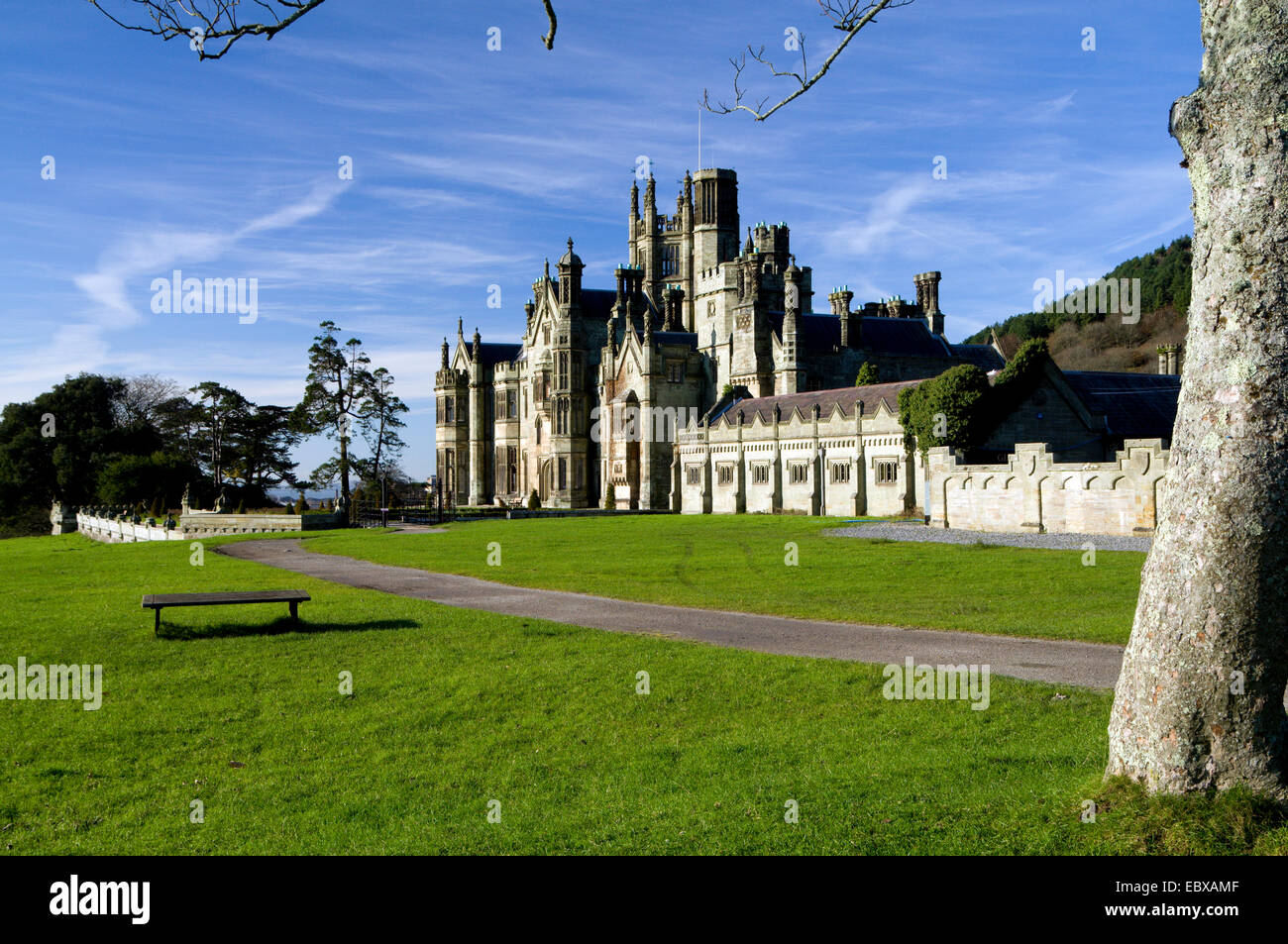 Margam Manor, Victorian Manor House, Port Talbot, South Wales Stock ...