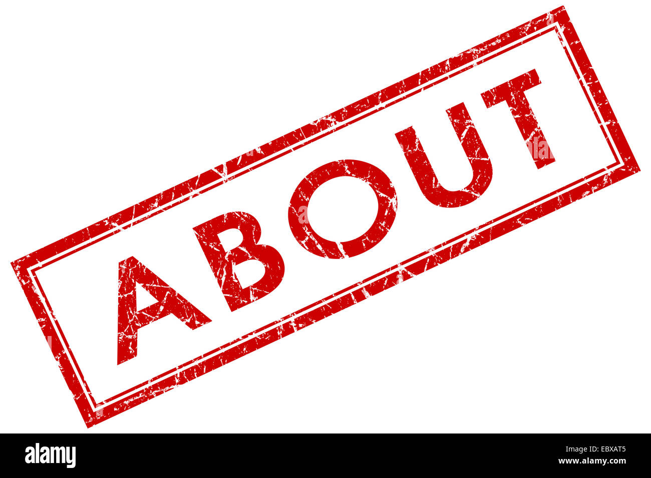 About red square stamp isolated on white background Stock Photo - Alamy