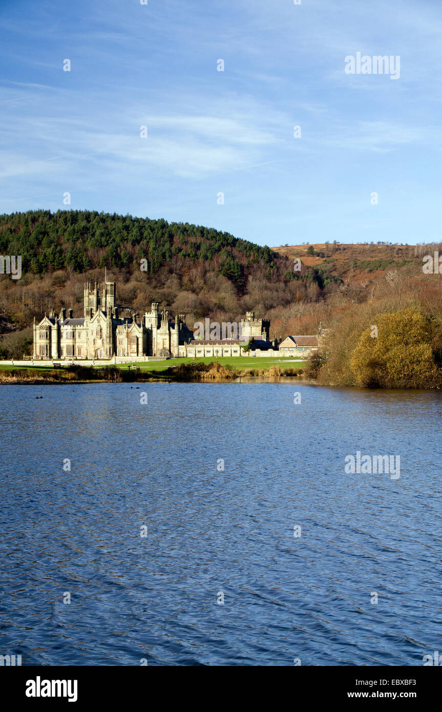 Margam Manor, Victorian Manor House and lake, Port Talbot, South Wales ...