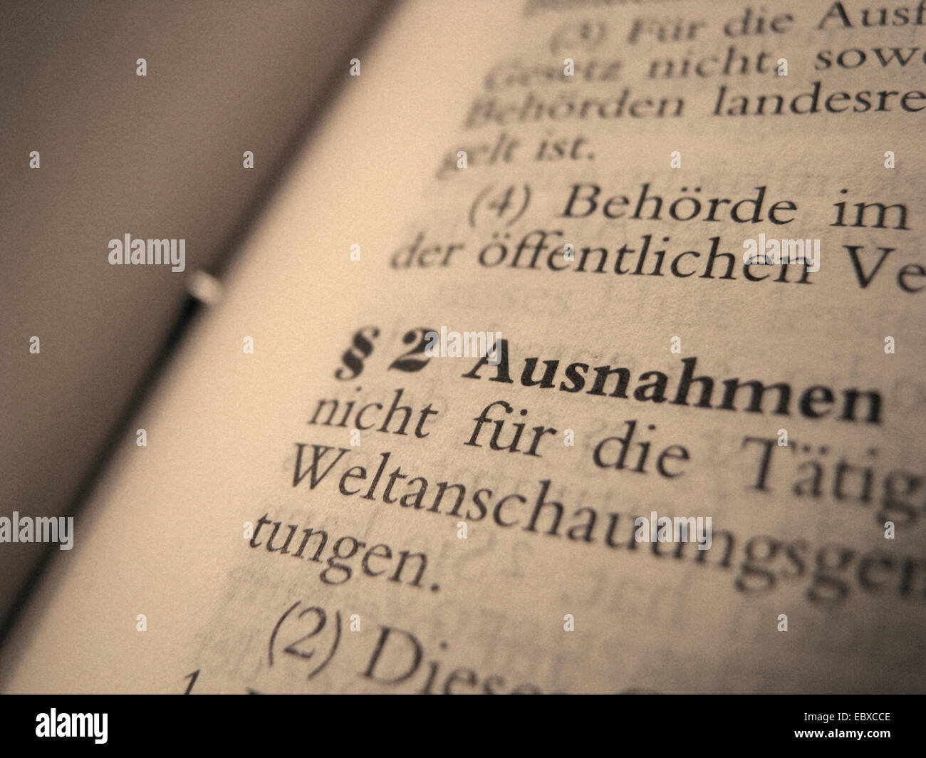 Legal text in statute book of national German public law: Law of the ...