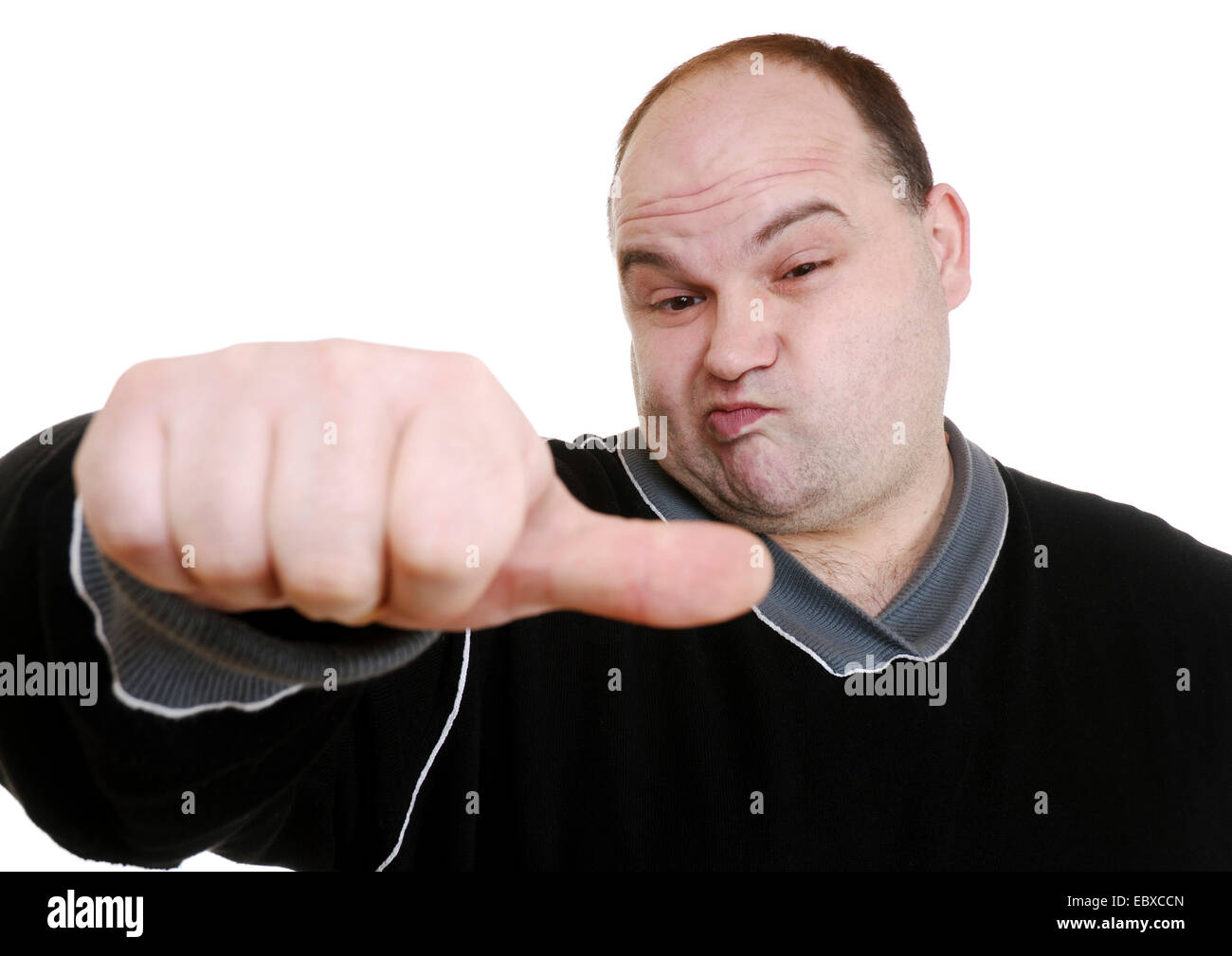 man making hand signal Stock Photo - Alamy