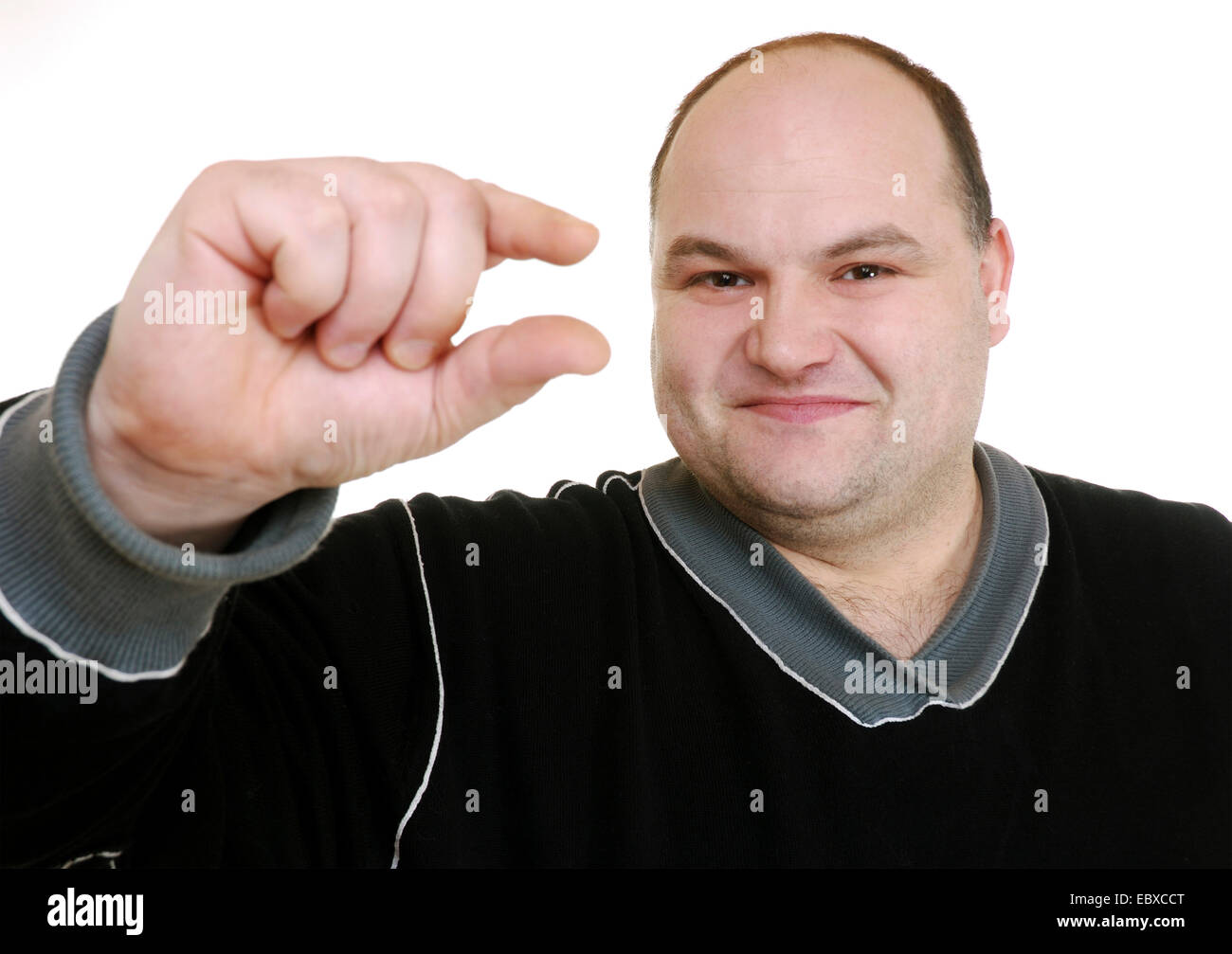 man making hand signal Stock Photo - Alamy