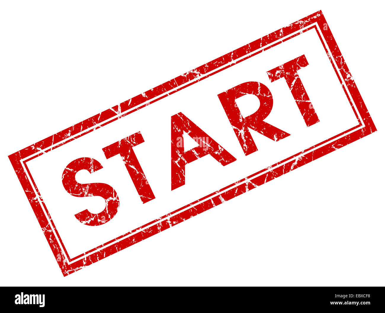 start red square stamp isolated on white background Stock Photo - Alamy