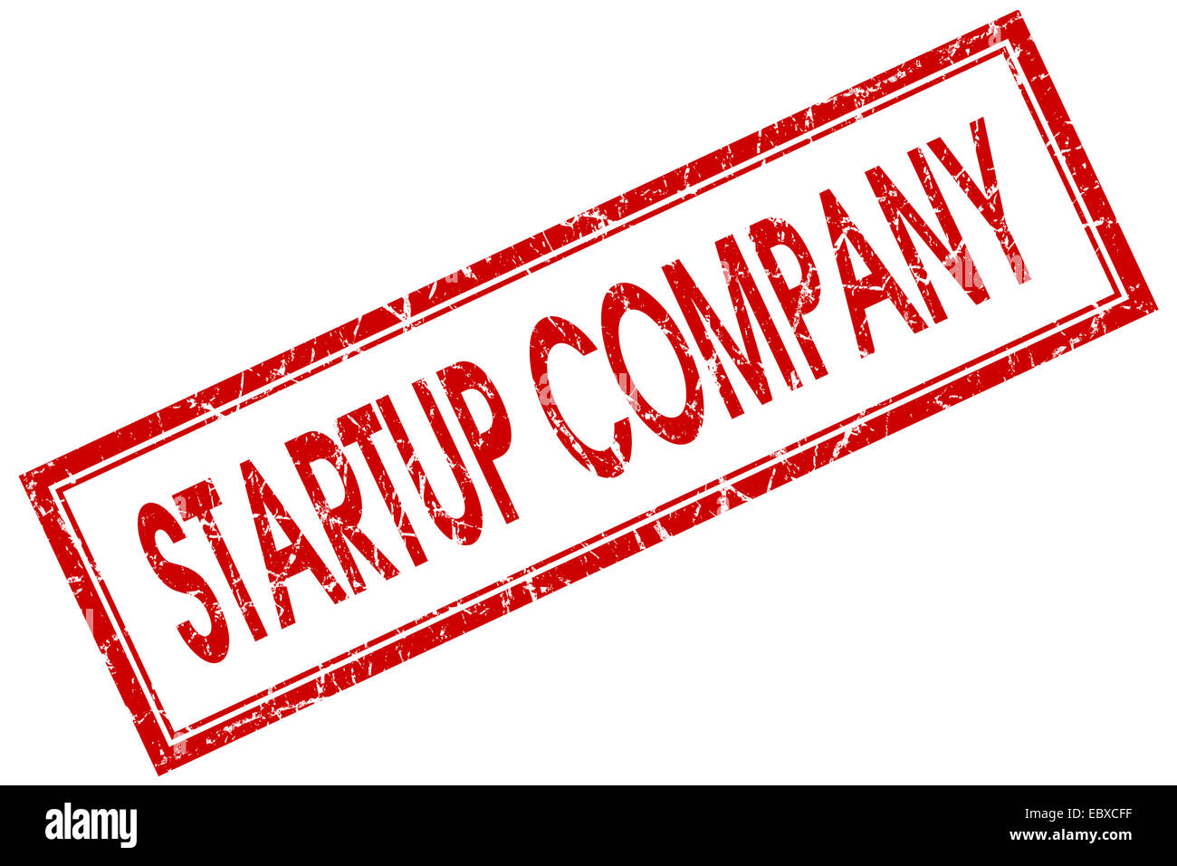 startup company red square stamp isolated on white background Stock ...
