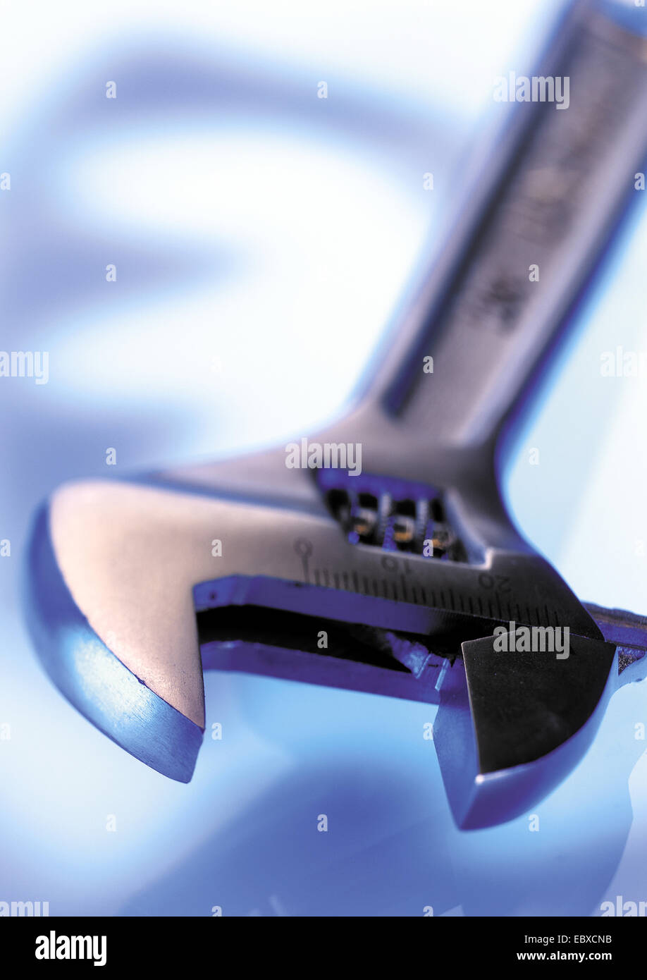 close-up of an adjustable spanner Stock Photo - Alamy