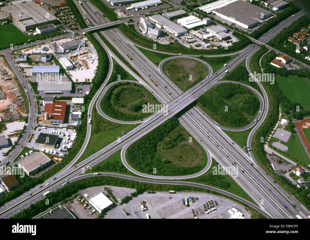 Motorway interchange hi-res stock photography and images - Alamy