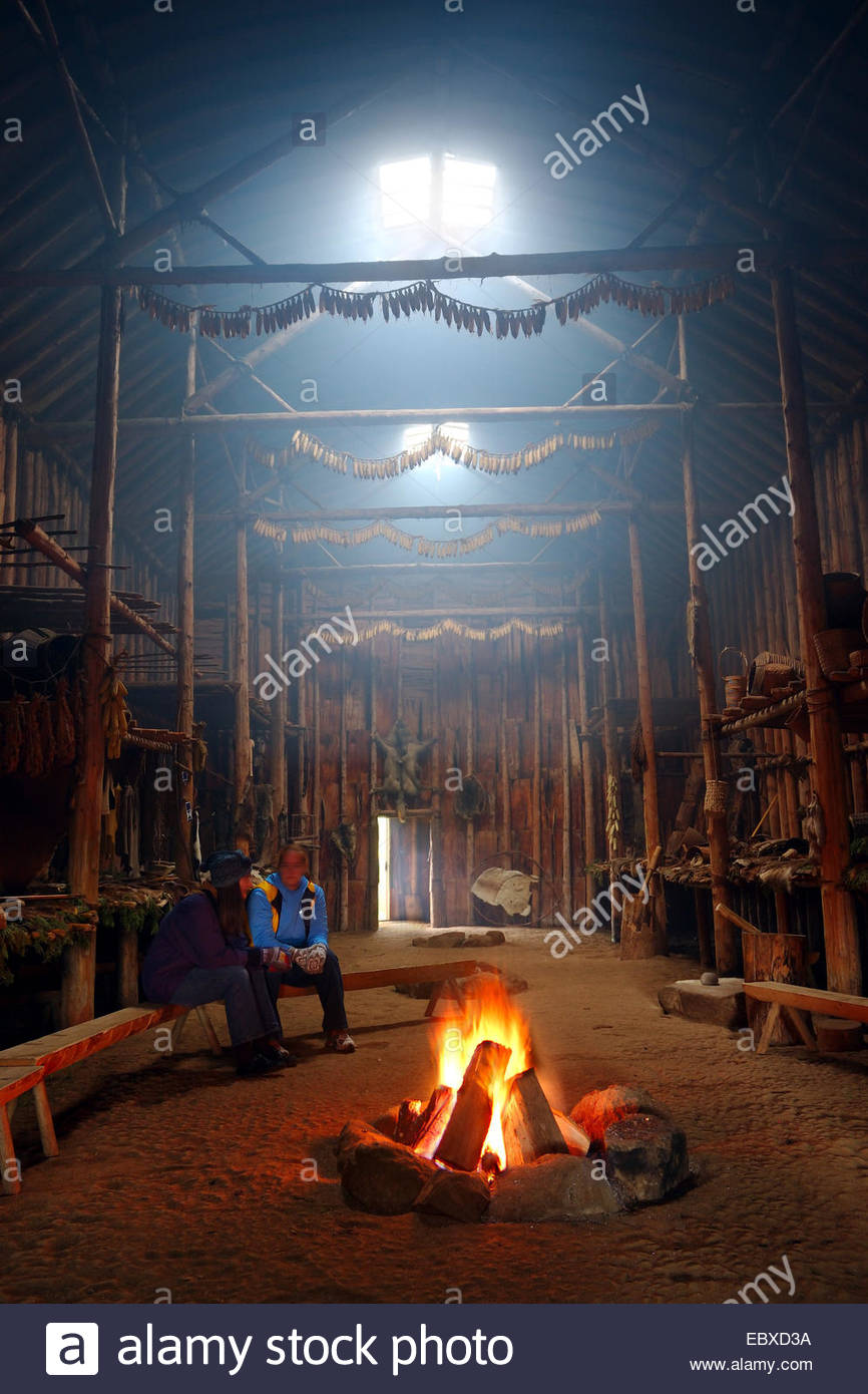 Iroquois Longhouse High Resolution Stock Photography and Images - Alamy