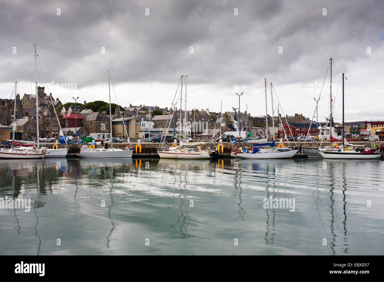 harbour of Lerwick, United Kingdom, Scotland, Shetland Islands, Lerwick ...