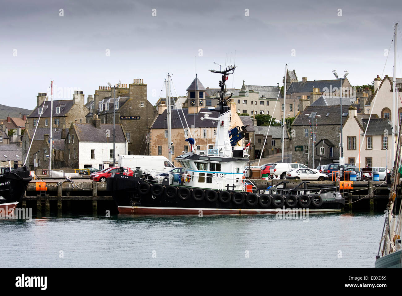 harbour of Lerwick, United Kingdom, Scotland, Shetland Islands, Lerwick ...