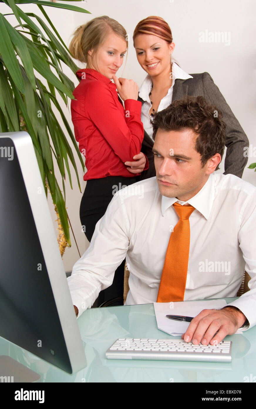 symbolic for mobbing at workplace Stock Photo - Alamy