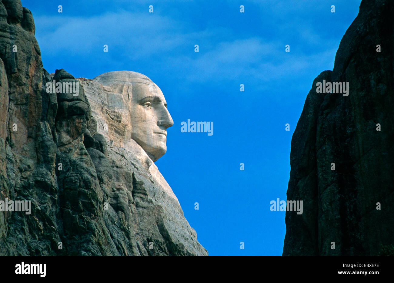 Mount Rushmore, side view, USA Stock Photo - Alamy