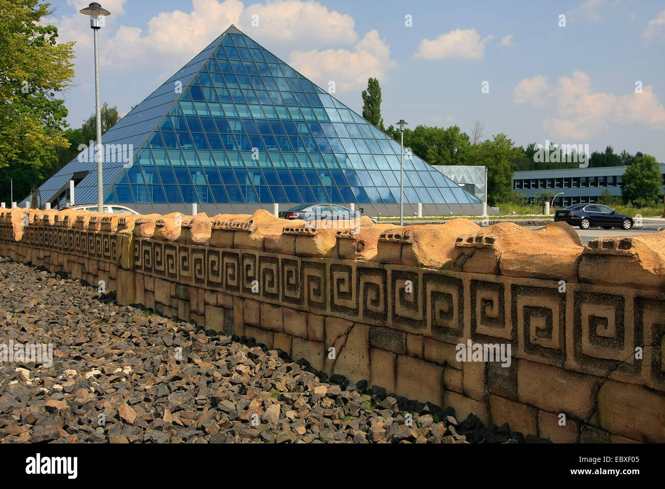 In a 20-meter-high glass pyramid on over 2,000 square meters, one can ...