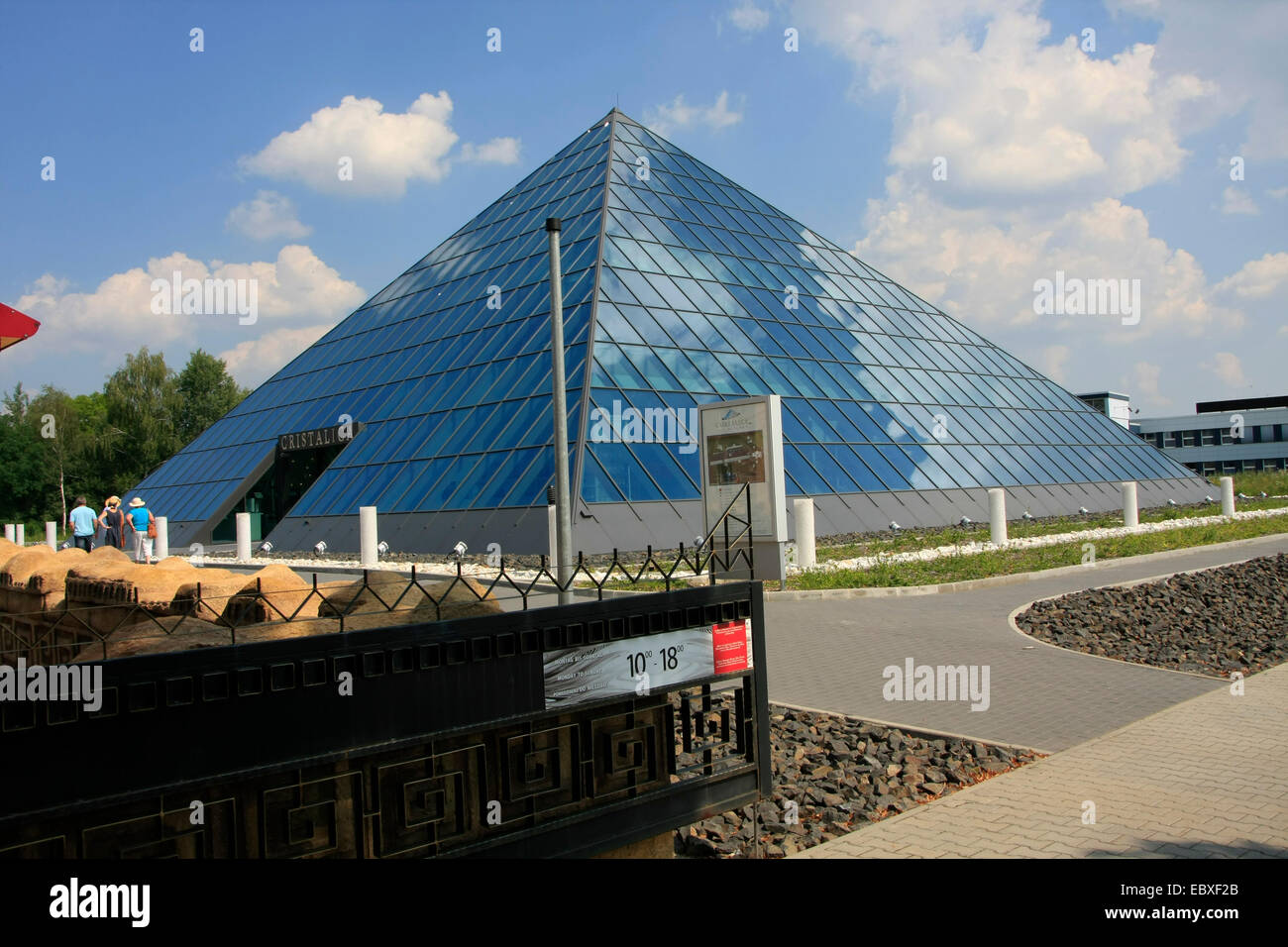 In a 20-meter-high glass pyramid on over 2,000 square meters, one can ...