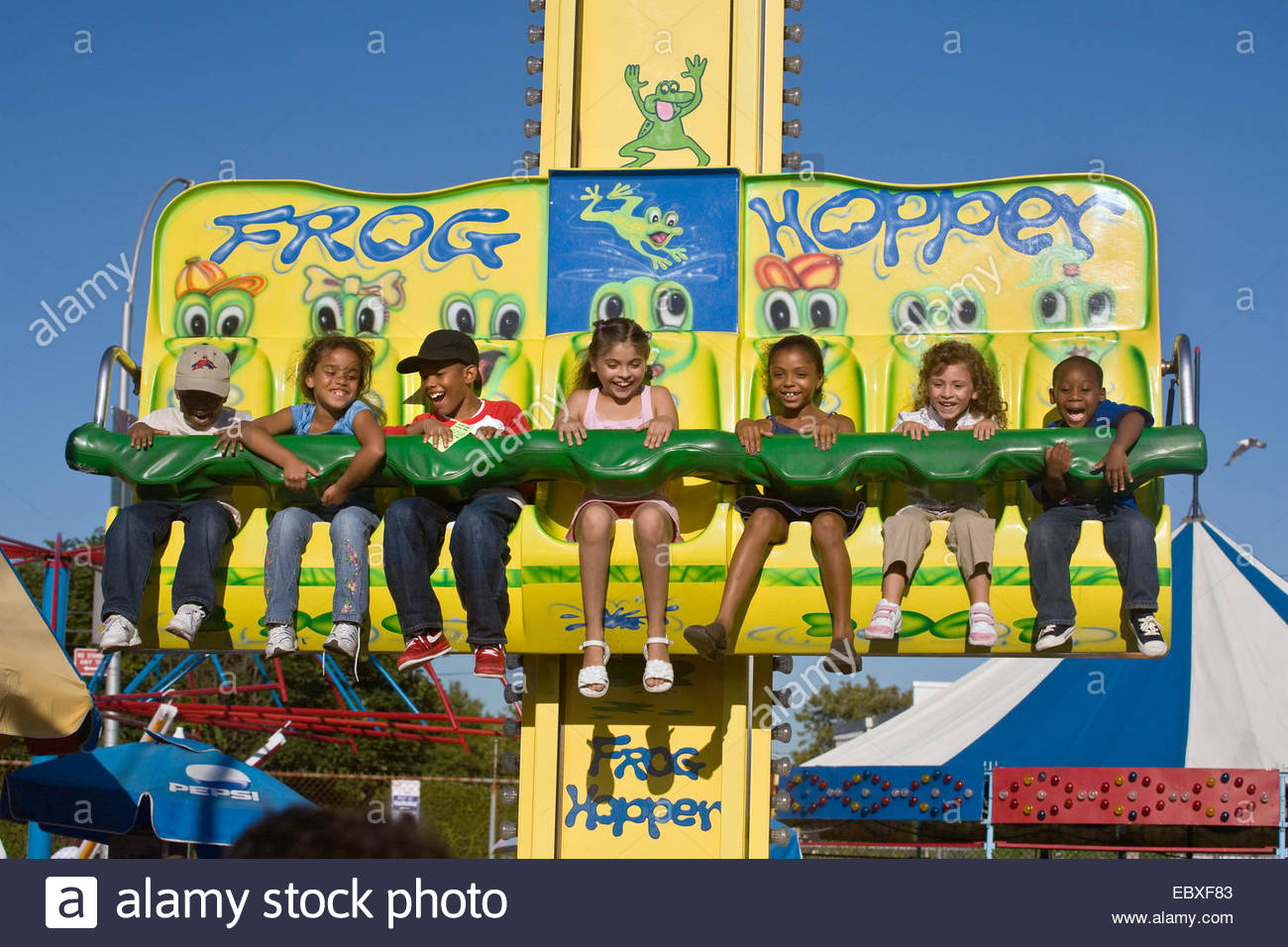 Rollercoaster Children Stock Photos & Rollercoaster Children Stock ...