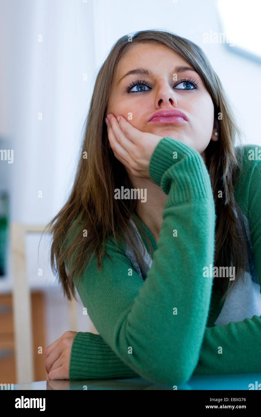 sulking young woman Stock Photo - Alamy