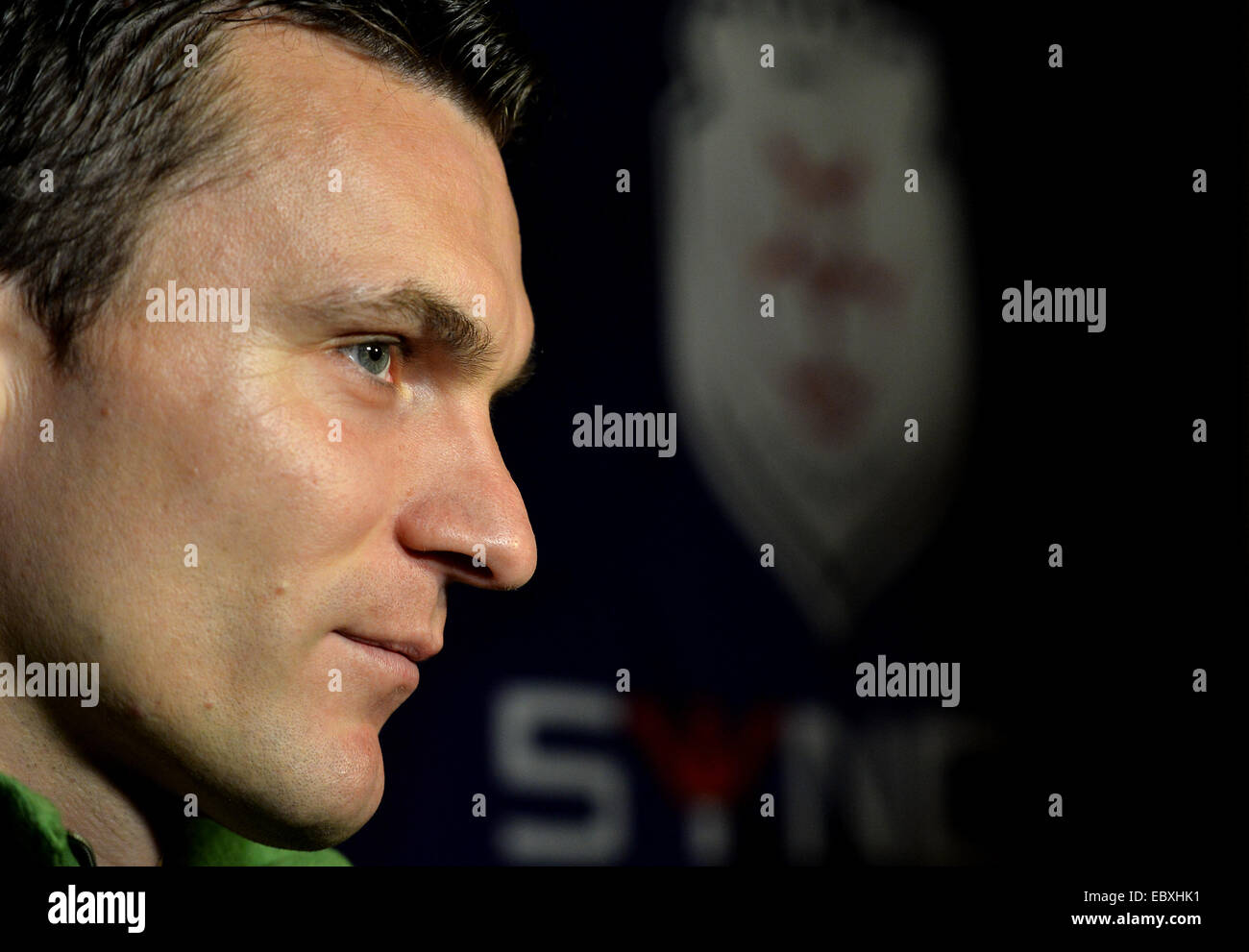 Prague, Czech Republic. 5th Dec, 2014. Player of Sparta Praha David ...