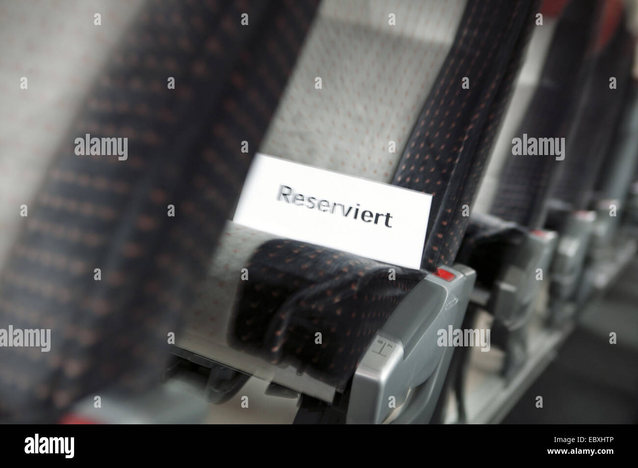 reserved seat in the bus Stock Photo - Alamy