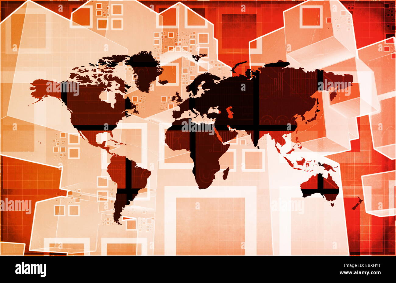 International Crisis or Worldwide Global Problem as Art Stock Photo - Alamy