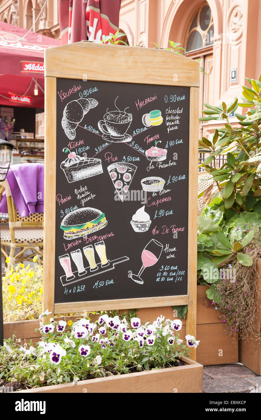 Cafe in doma laukums hi-res stock photography and images - Alamy