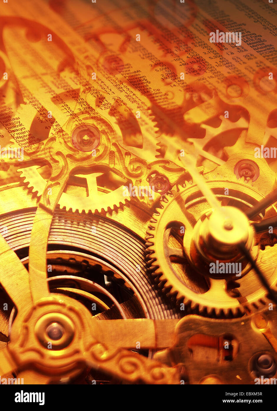 detail of clockwork, clock Stock Photo - Alamy