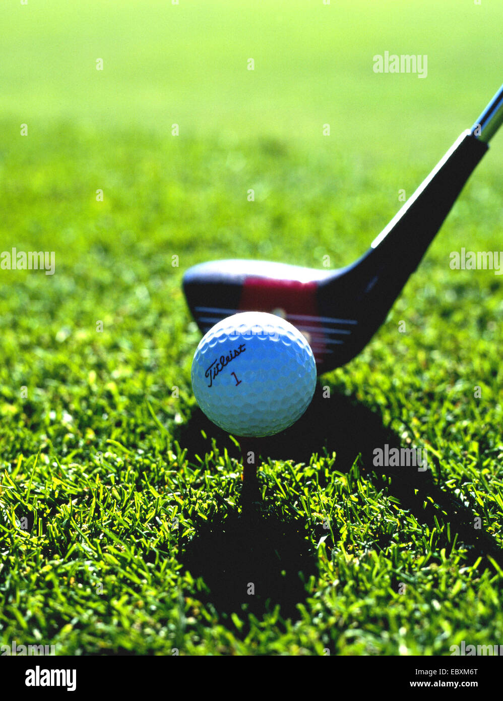 golf ball and golf club Stock Photo - Alamy