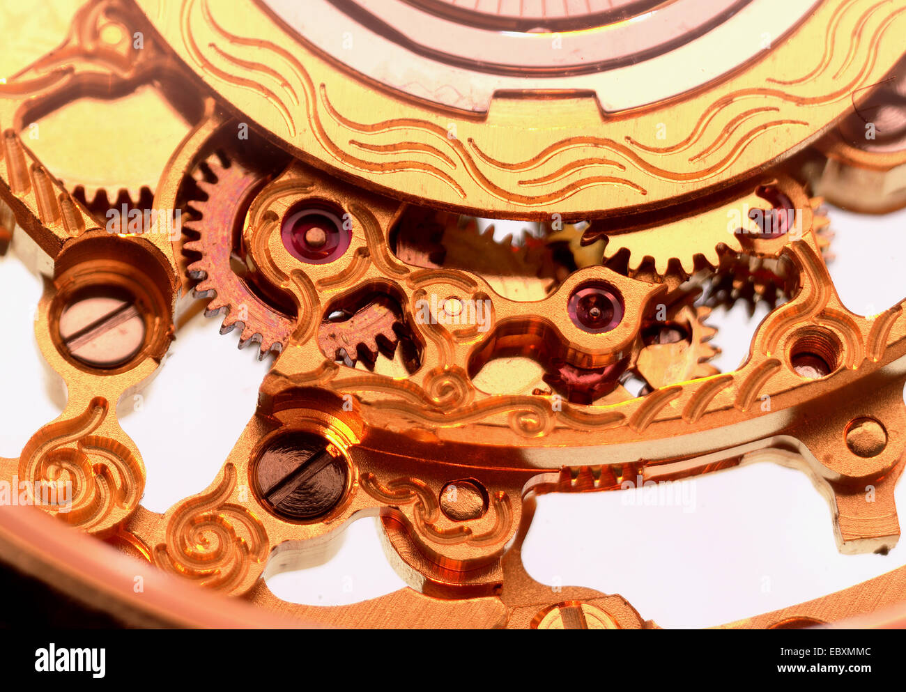 detail of clockwork, clock Stock Photo - Alamy